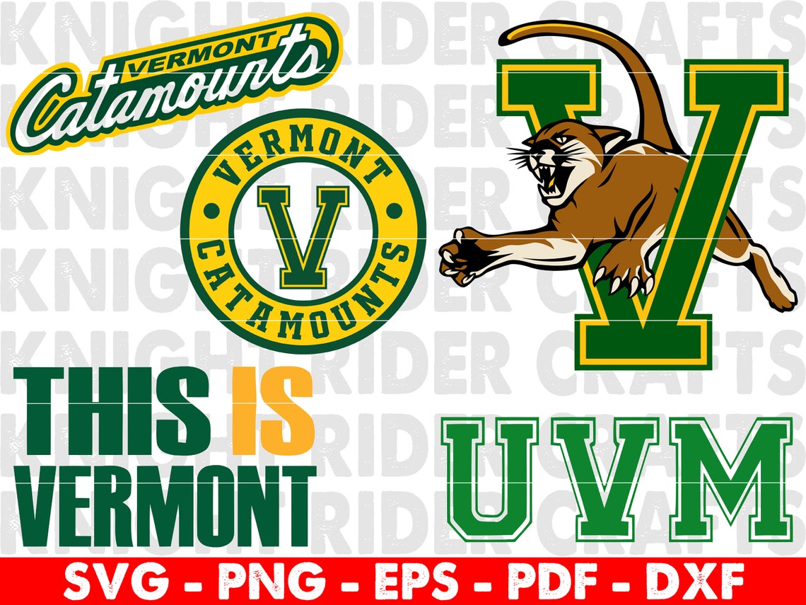Vermont Catamounts SVG University of Vermont Basketball Logo - Etsy