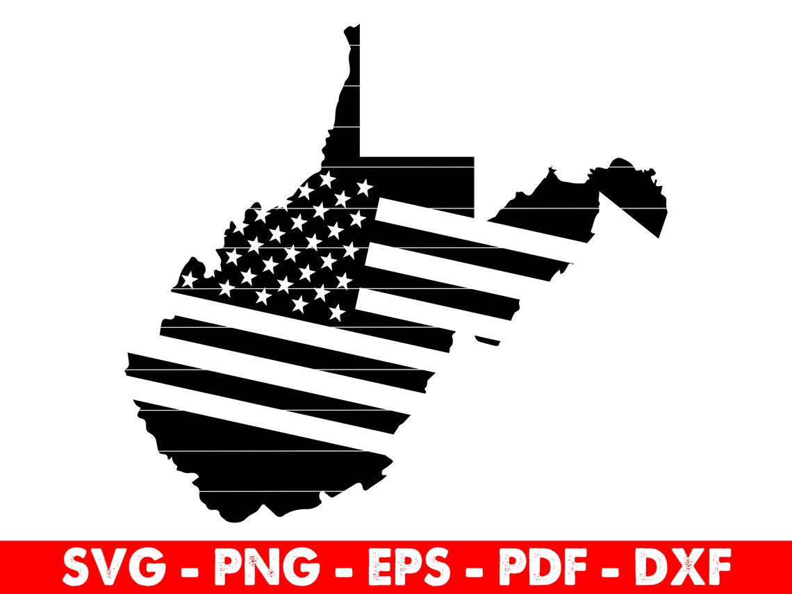 Instant Download West Virginia SVG File for Cricut Distressed - Etsy