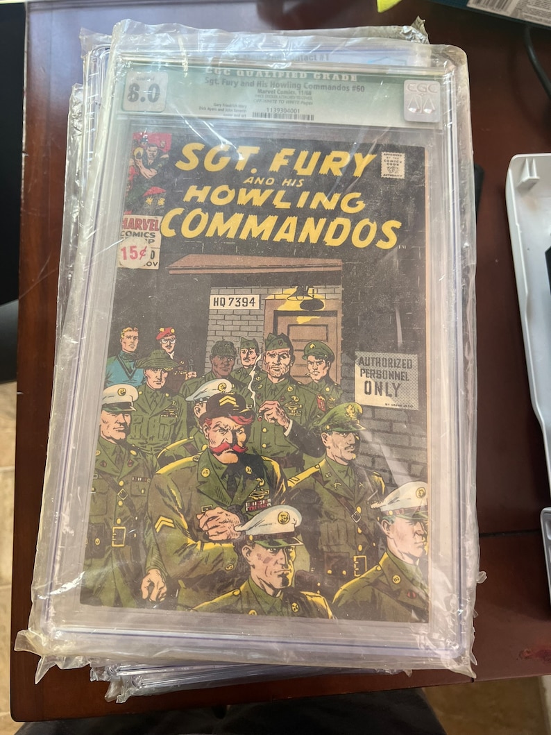Sgt. Fury and His Howling Commandos #60 CGC 8.0 - Etsy