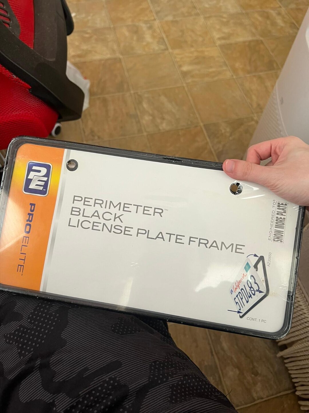 2e Perimeter Black License Plate Frame - Etsy