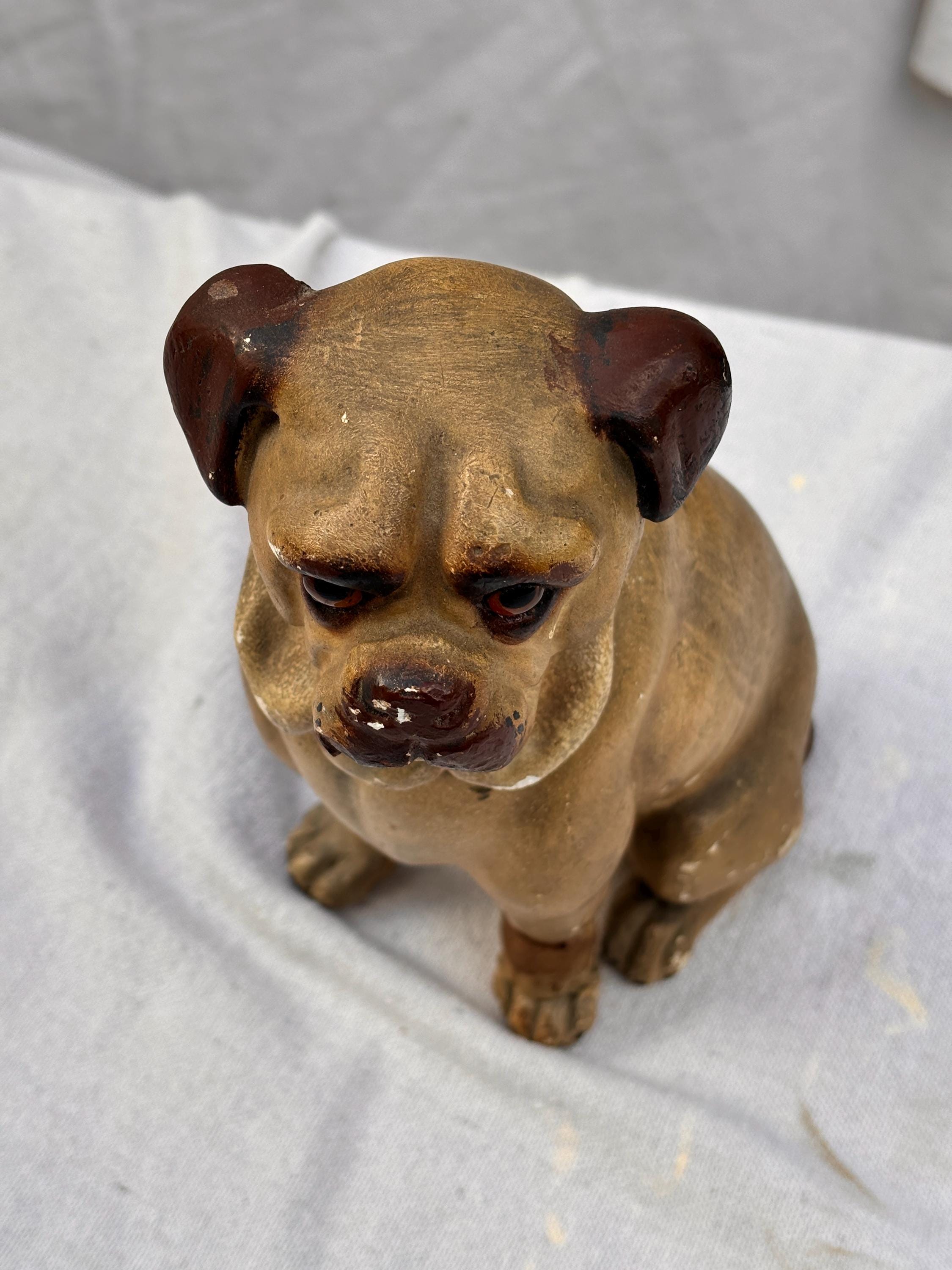 Antique Plaster Chalkware Mastiff, Bulldog, Boxer - Etsy