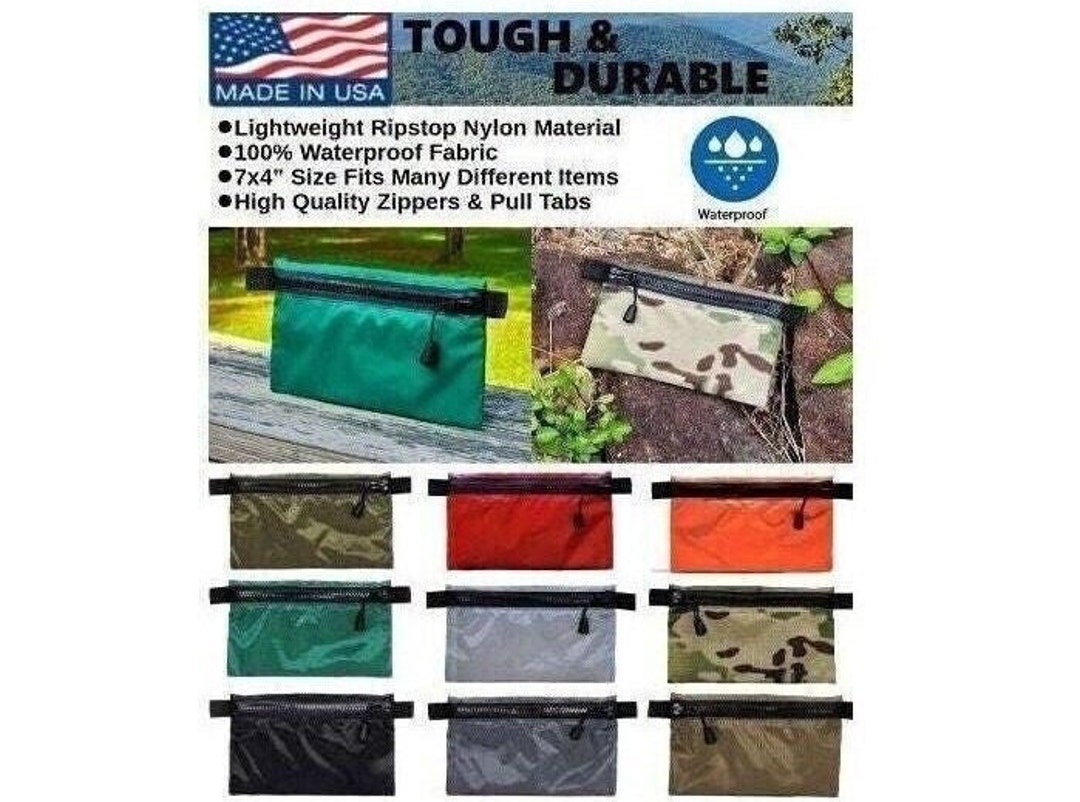 7x4" Lightweight Ripstop Nylon Camping Hiking Backpacking Storage ...