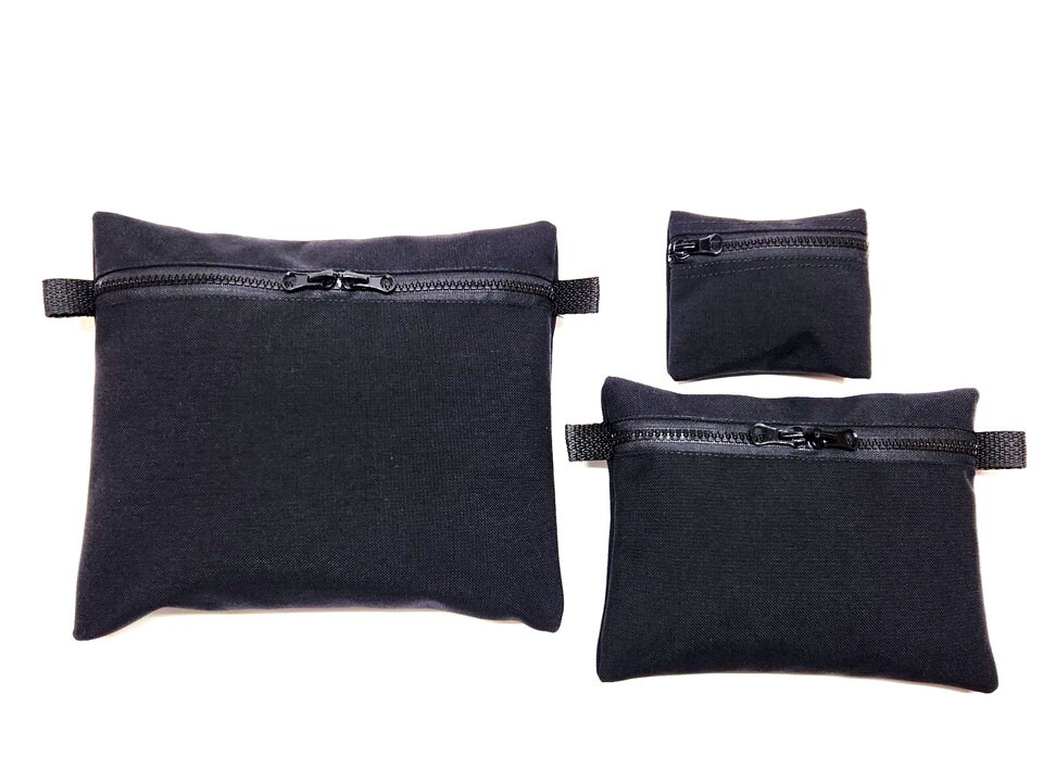 3-pk 1000D Cordura Black Storage Bags Camping Hiking Tactical Hunting ...