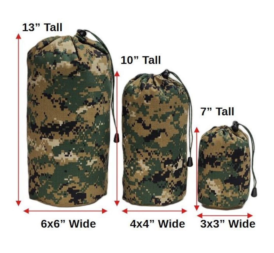 3-pk Tactical Woodland Marpat Camo Military Tactical 300D Ripstop Nylon ...