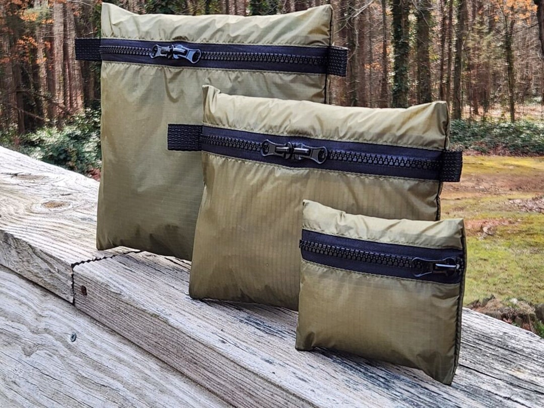 3-pk Ripstop 40D Nylon Od Green Storage Bags Camping Hiking Tactical - Etsy