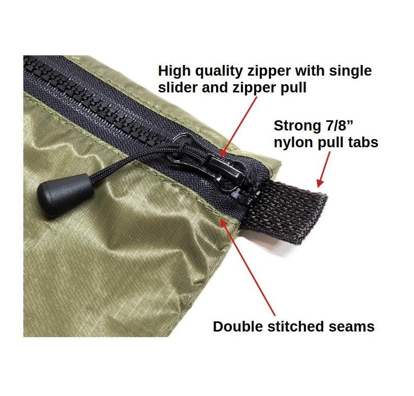 9x5 Lightweight 40D OD Green Military Ripstop Waterproof Nylon Camping ...