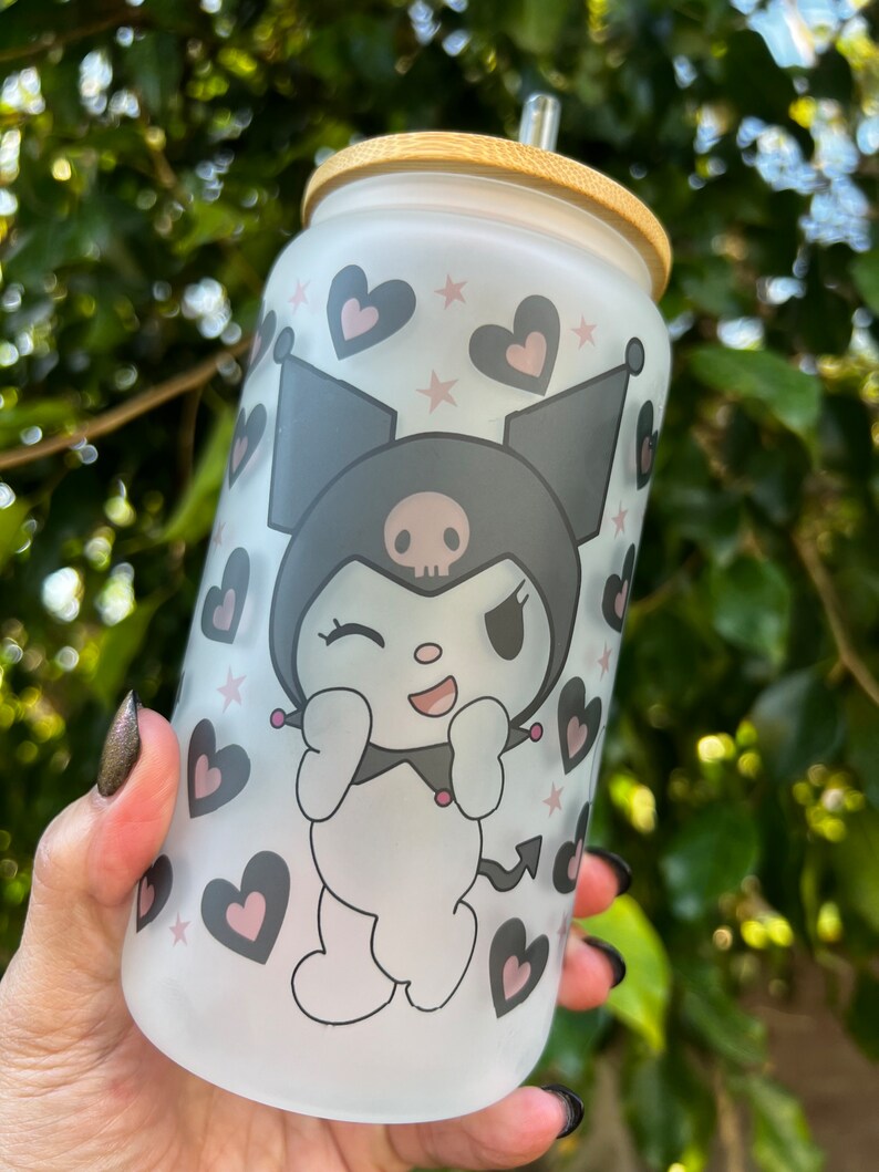 Kawaii Kitty 16oz Libby Glass OR Stash Jar - Etsy