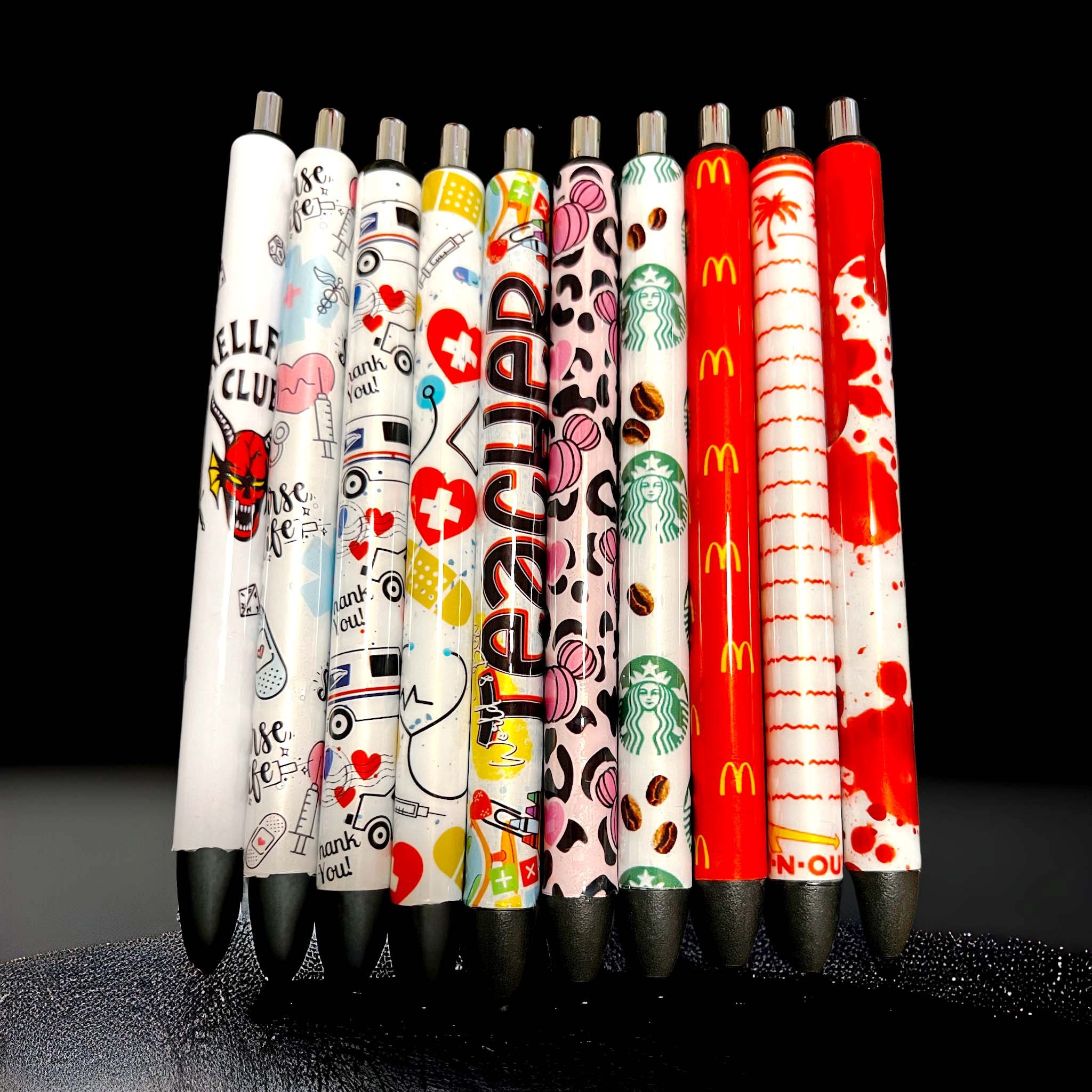 UV Resin Gel Pens Cute Resin Pens Assorted UV Resin Pens Gel Pen Inkjoy ...
