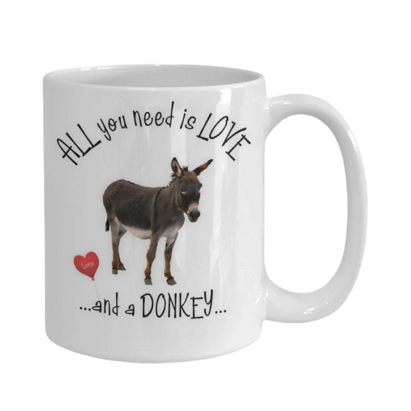 Donkey Coffee Mug Donkey Mug Donkey Coffee Mugs Donkey Cup Donkey Love ...