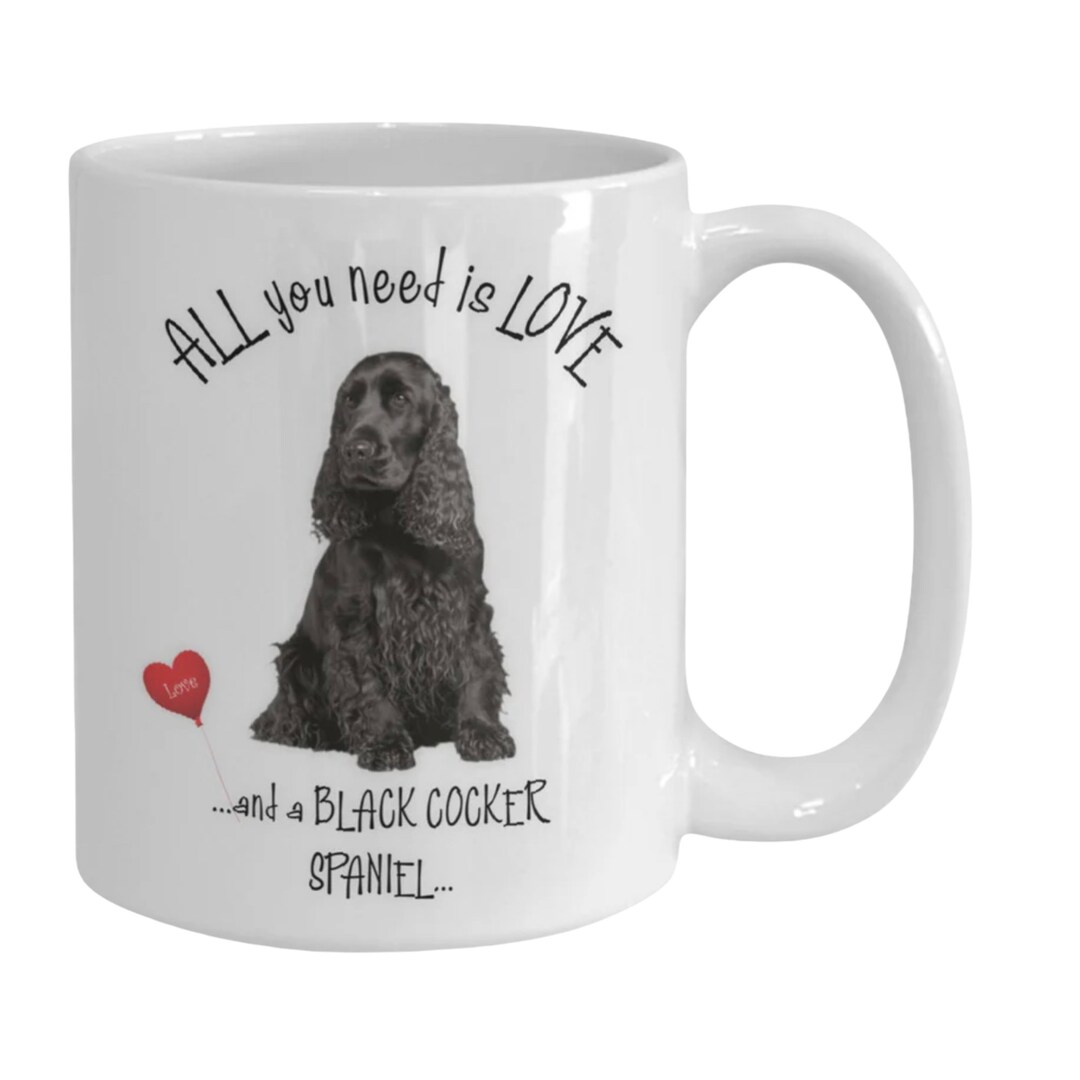 Cocker Spaniel Mug Black Cocker Spaniel Coffee Mug Cocker Spaniel Gift ...