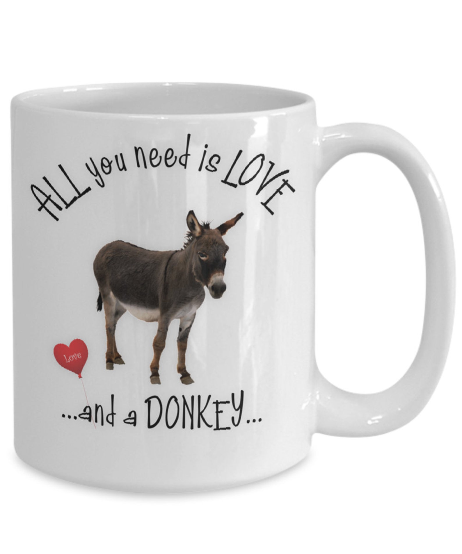 Donkey Coffee Mug Donkey Mug Donkey Coffee Mugs Donkey Cup Donkey Love ...