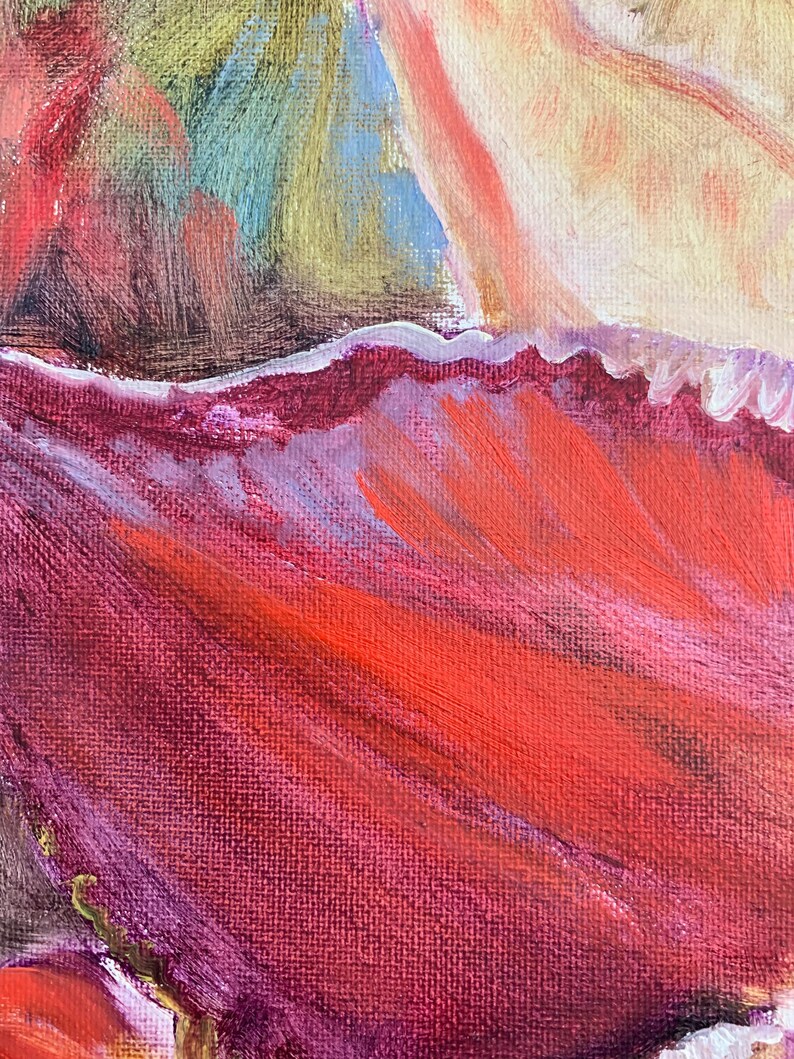 Red Lily Original Oil Painting - Etsy