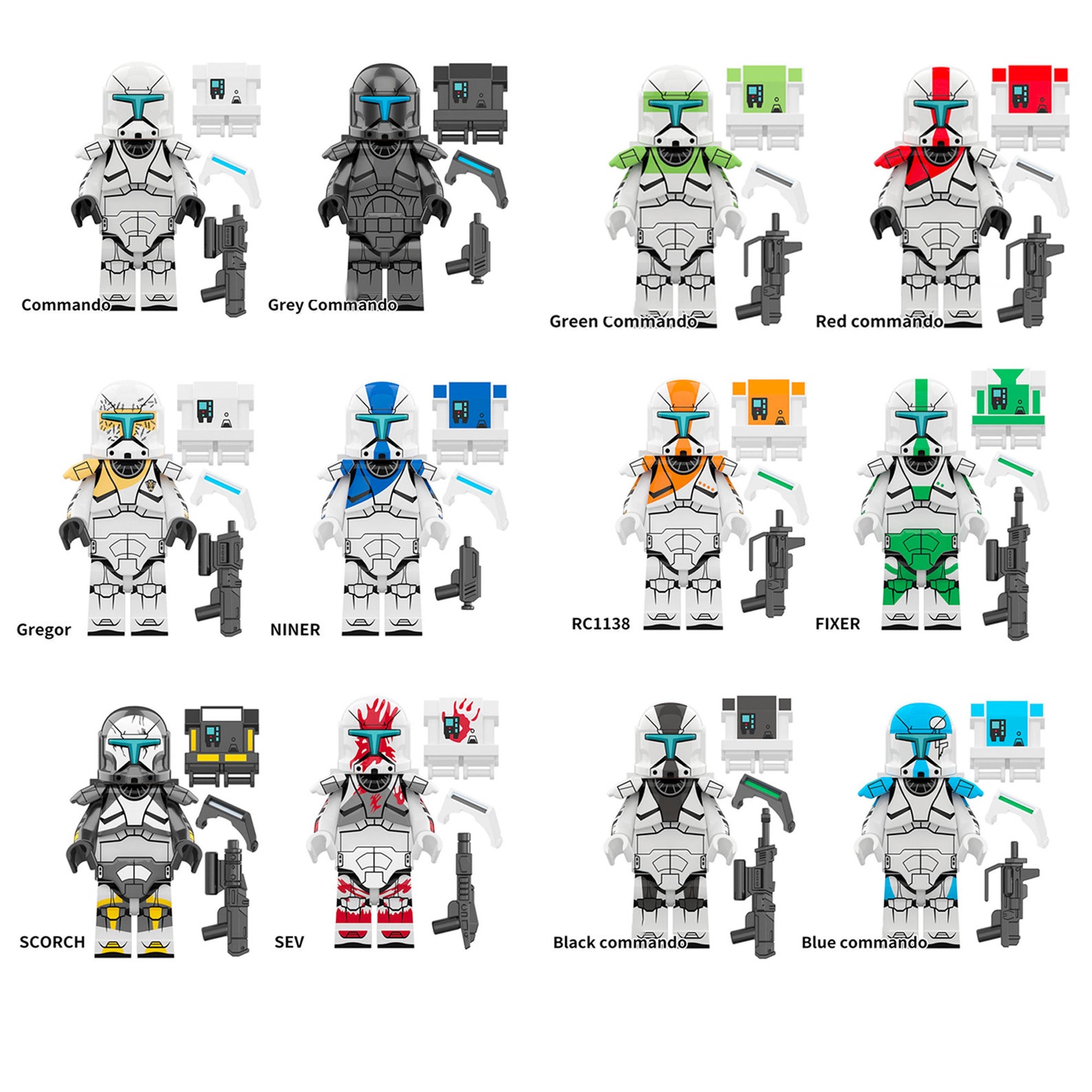 Delta Squad Clone Trooper Lego Star Wars Clone storm Legion | Etsy