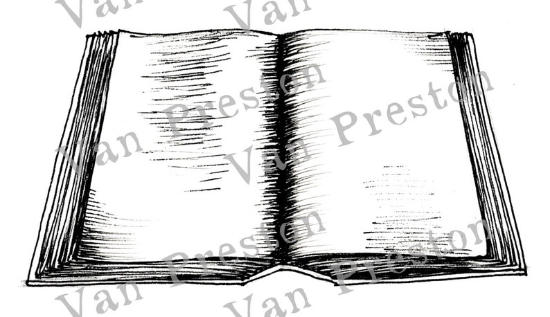 Book Illustrations Pictures of Books Stacks Printable Clipart Digital ...