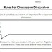 Classroom Discussion Rules Worksheet 100% Customizable Canva Template ...