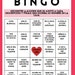 Bingo De San Valentín Para Aula O Fiesta Plantilla Canva 100% ...
