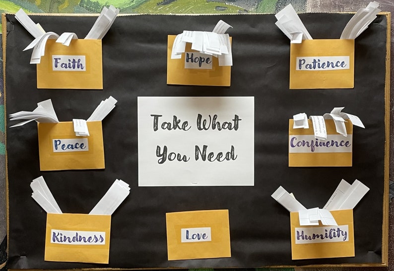 Take What You Need Bulletin Board Kit: Customizable Canva Template (PDF ...