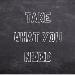 Take What You Need Bulletin Board Kit: Customizable Canva Template (PDF ...