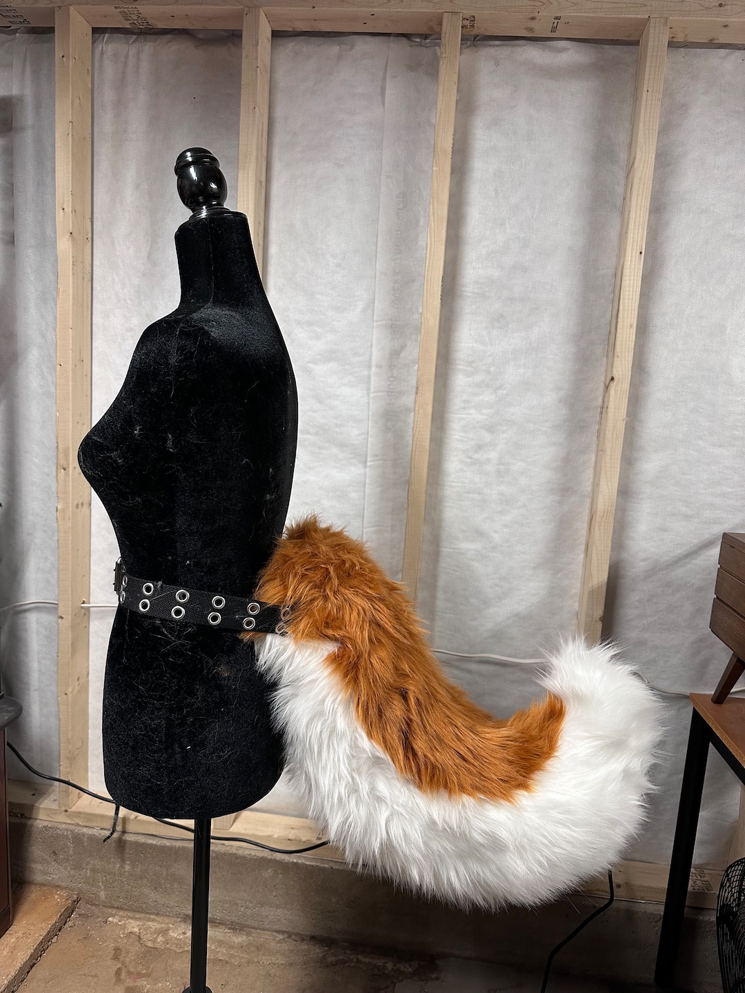 Brown and White Super-motion Fursuit Tail ready to Ship - Etsy