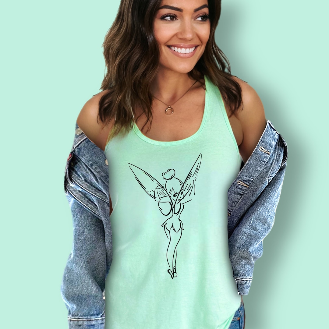 Tinkerbell Tank Top for Women, Tinkerbell Pixie Dust Shirt, Tinkerbell ...