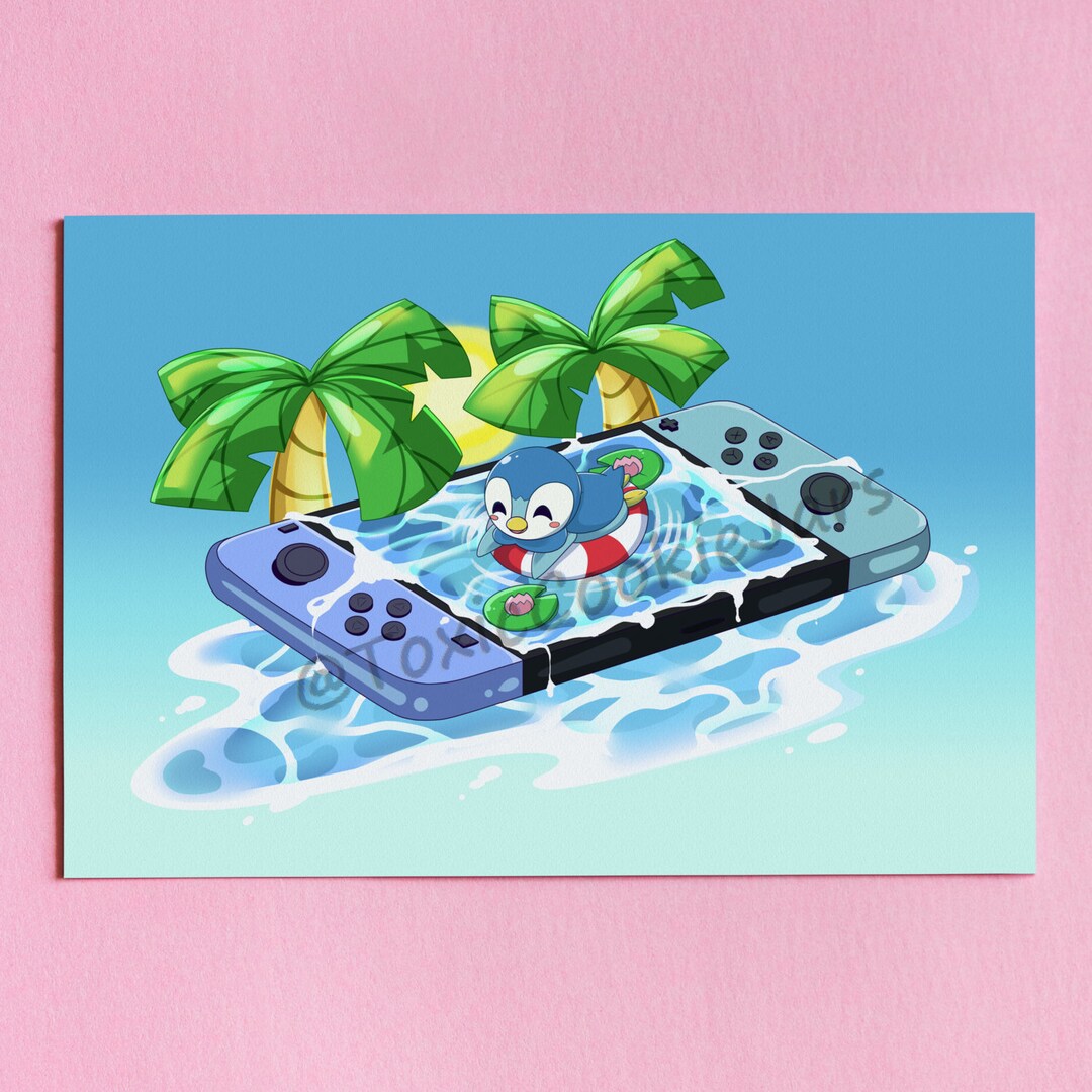 Nintendo Switch Piplup Pokemon Print 11x8.5 - Etsy