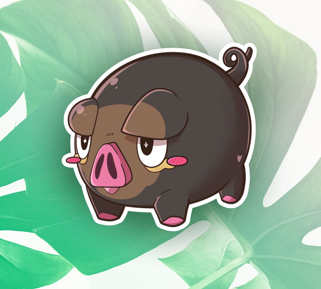 Lechonk Pokemon Vinyl Sticker - Etsy