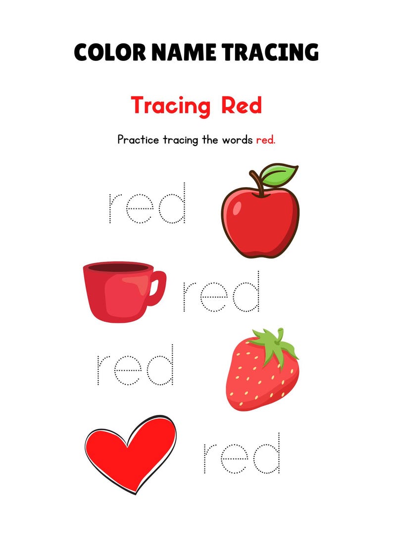 Learn the Colors – Fun Printable Workbook for Kids (ages 2-5 ...