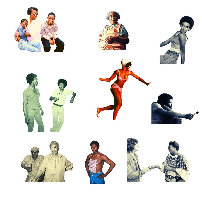 1970s Black People Vintage African American Clipart Retro Photos Fussy ...