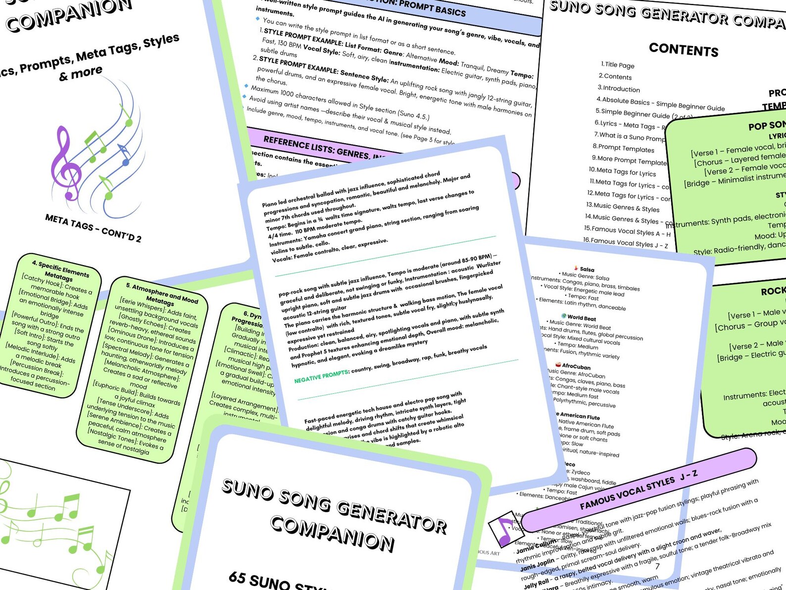 Suno AI Music Style Prompts Guide: Song Creation Expert Prompts Genres ...