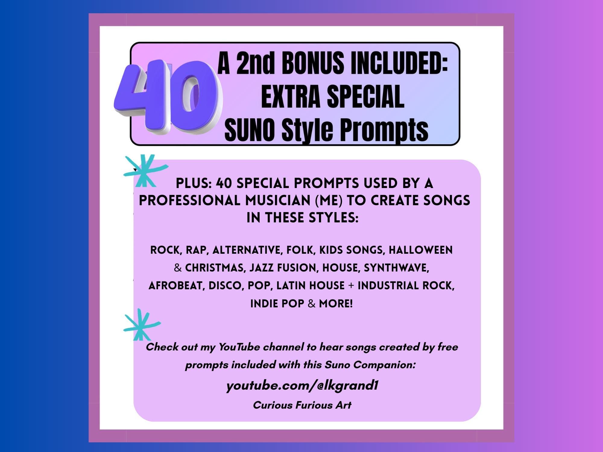 Suno AI Music Style Prompts Guide: Song Creation Expert Prompts Genres ...