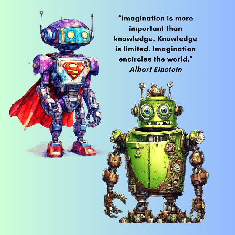 100 AI Art Prompts Whimsical Robots Customizable Prompt Watercolor Free ...