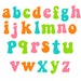 70s Groovy Alphabet Clipart: Retro Letters & Numbers PNG (digital ...