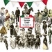 Vintage Mexican Hispanic People Clipart Fussy Cut Mexico Latin American ...