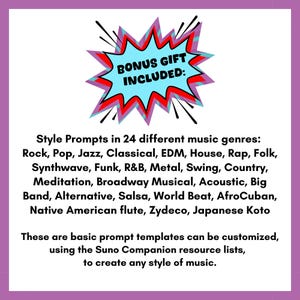 Suno AI Music Guide: Style Prompts & Cheat Sheets (digital Download) - Etsy