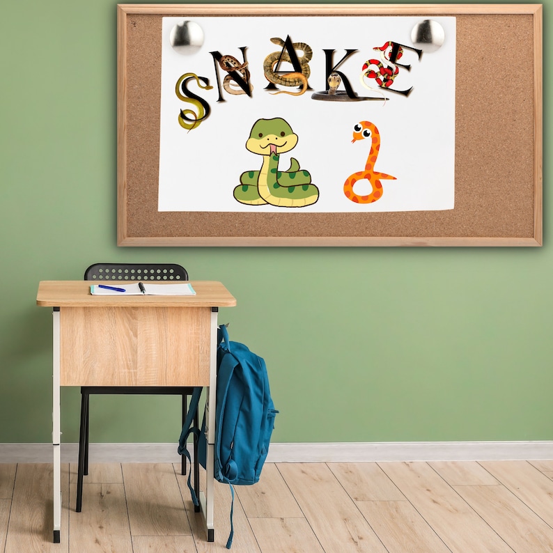 Snake Alphabet Clipart: Upper & Lower Case PNG (digital Download) - Etsy