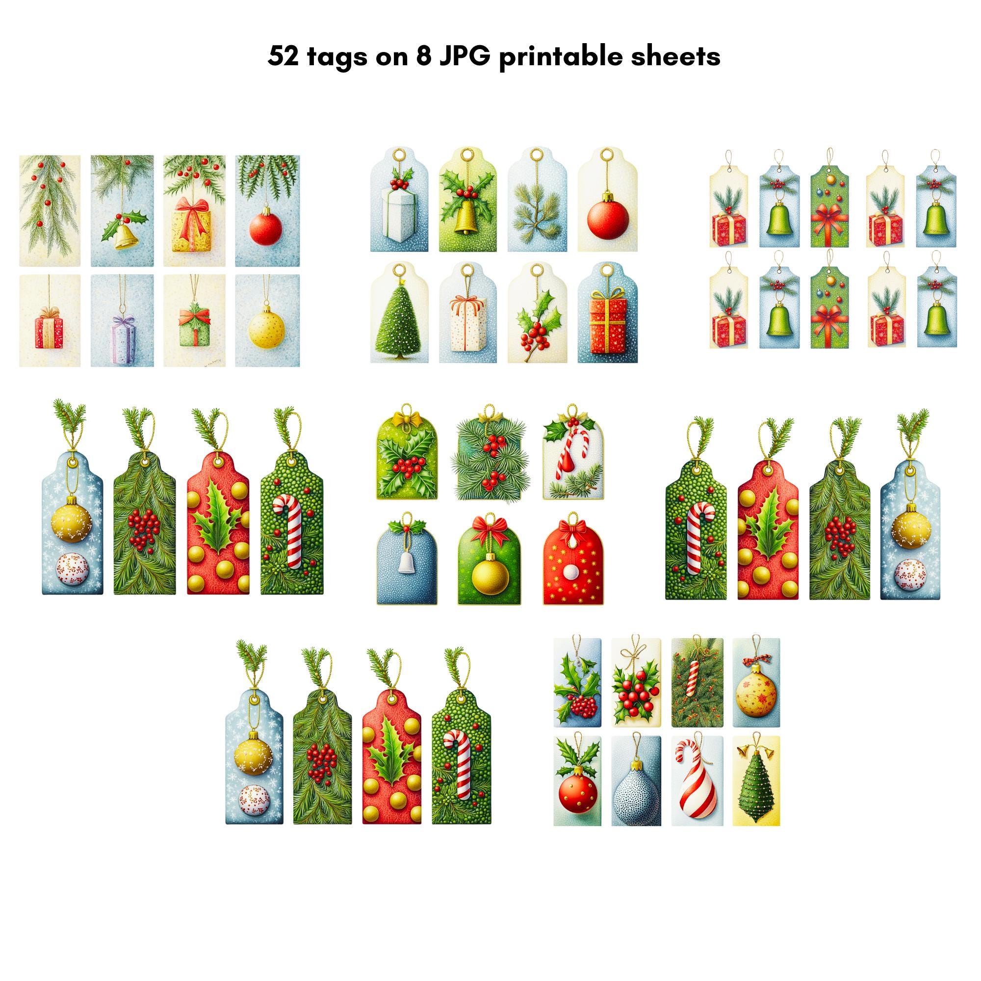 Whimsical Christmas Clipart: North Pole Graphics, Tags, Backgrounds ...