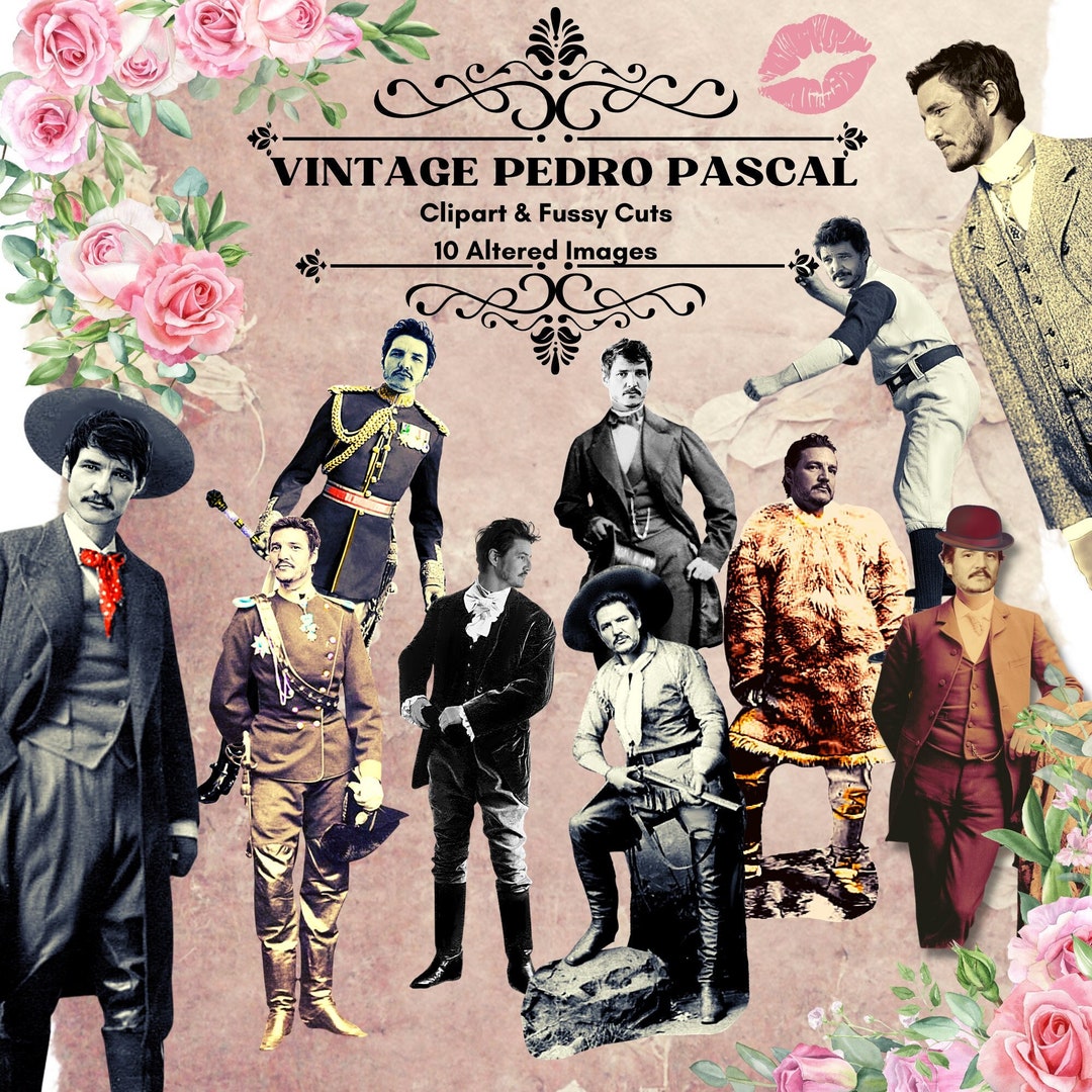 Pedro Pascal Clipart the Last of Us Fussy Cuts Vintage Clothes ...