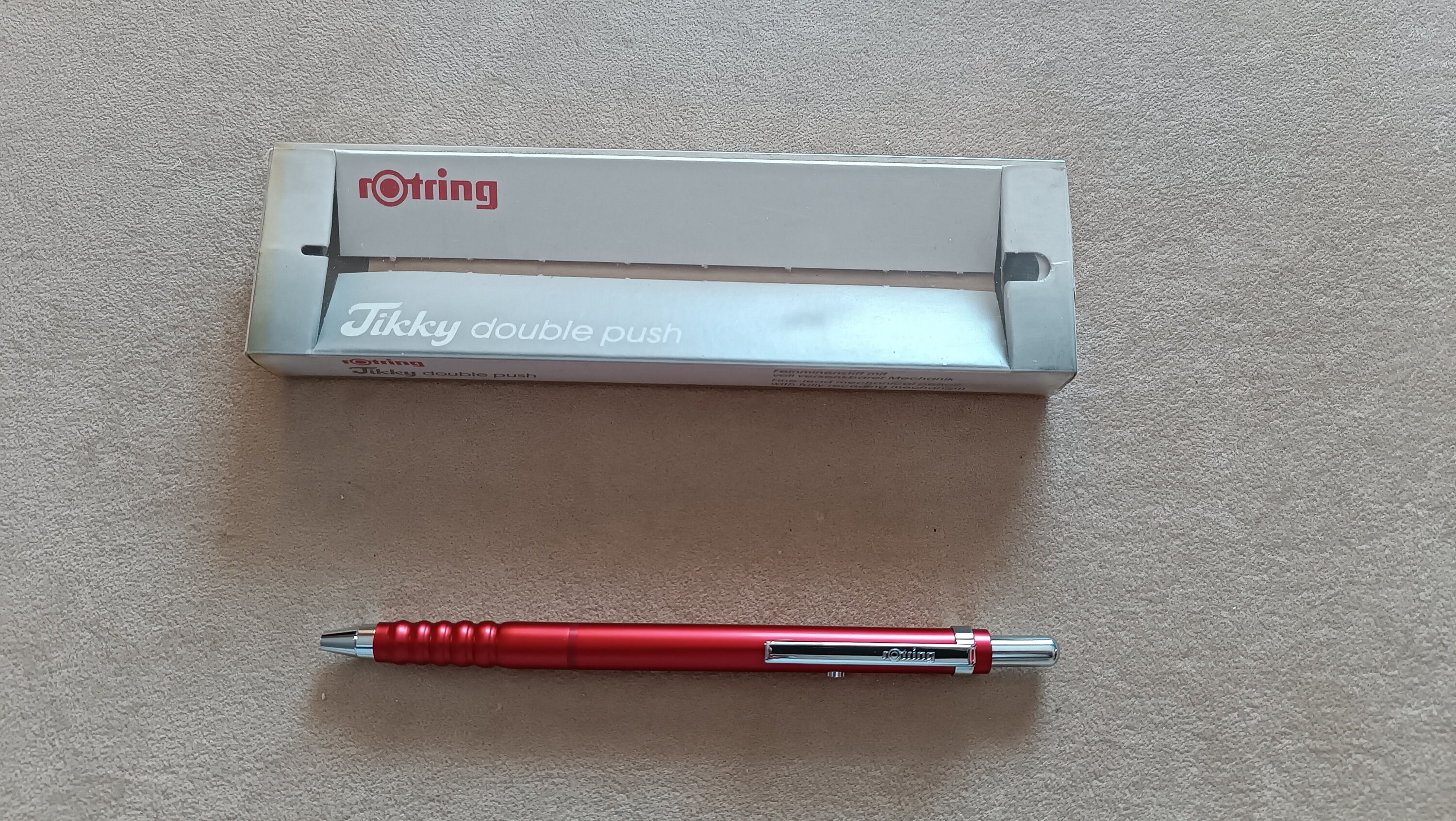 Rotring Tikky Full Metal Double Push mechanical Pencil 0.5mm Red With ...