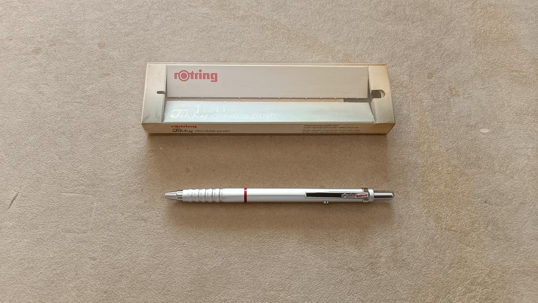 Rotring Tikky Full Metal Double Push mechanical Pencil 0.5mm Silver ...