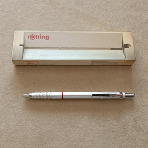 Rotring Tikky Full Metal Double Push mechanical Pencil 0.5mm Silver ...
