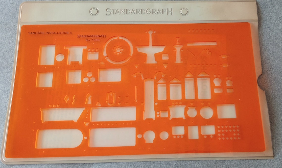 Drawing Stencils -standardgraph for Domestic Installation, Architecture ...