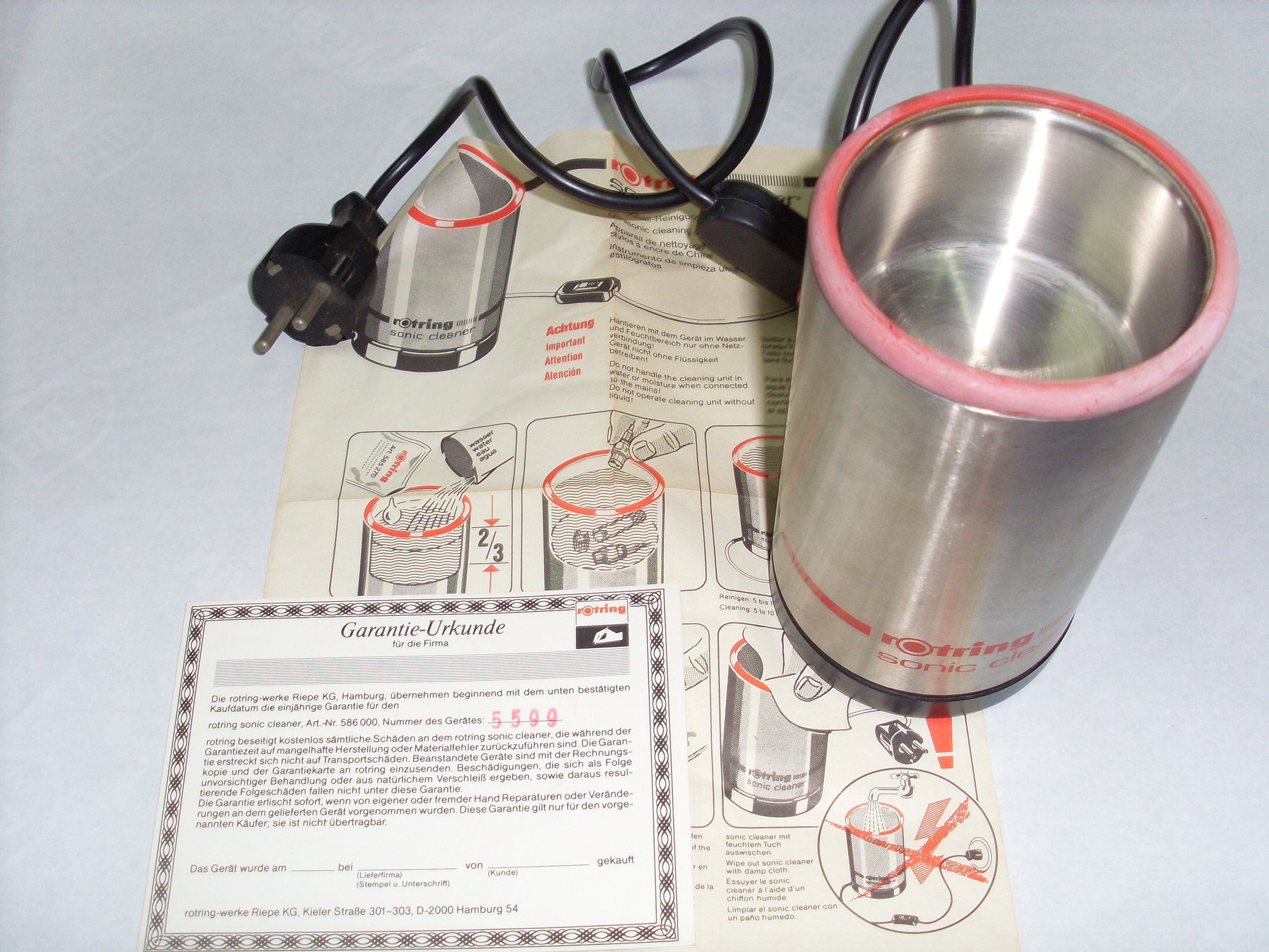 Rotring Isograph Cleaning