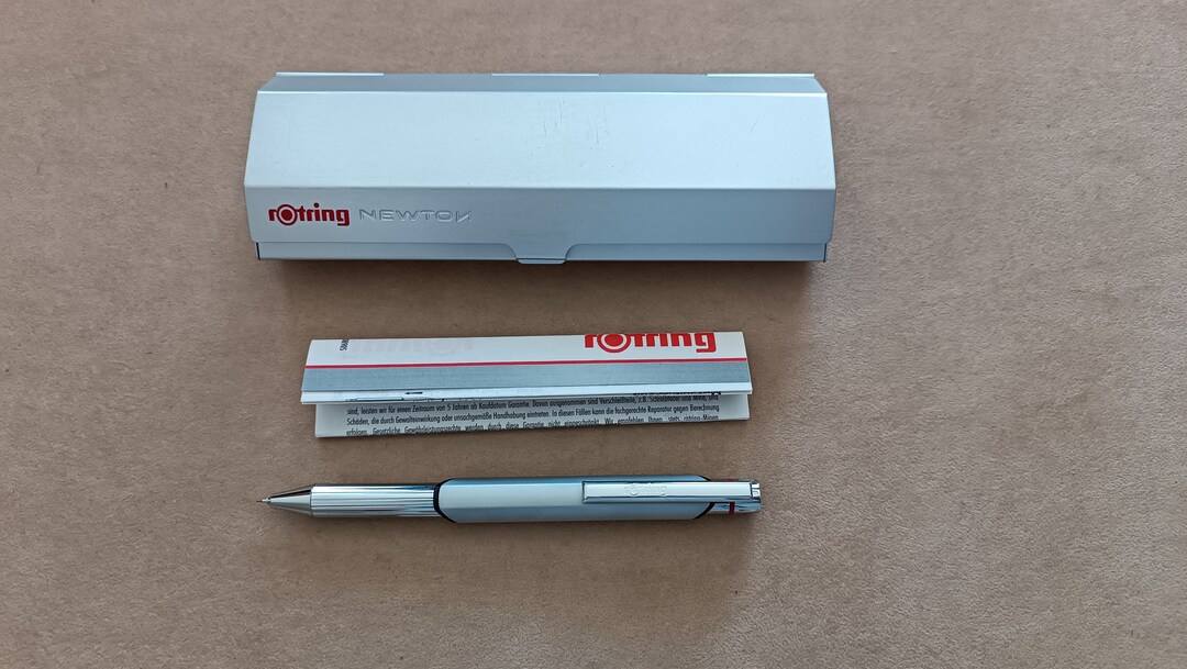 Rotring Newton Mechanical Pencil 0.5mm Silver Matte in Original Box - Etsy