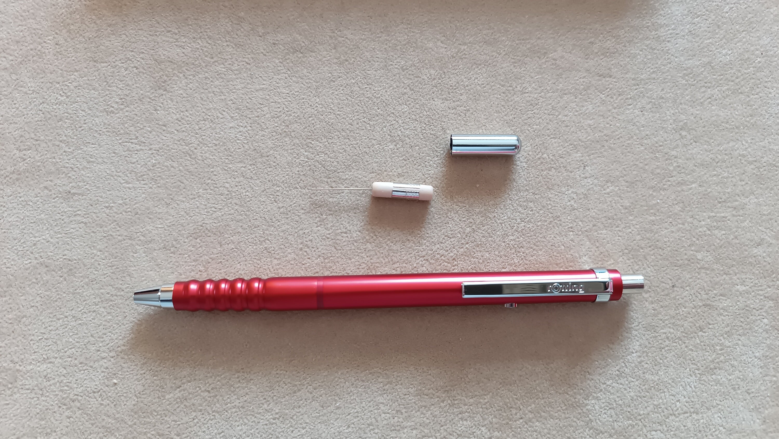 Rotring Tikky Full Metal Double Push mechanical Pencil 0.5mm Red With ...