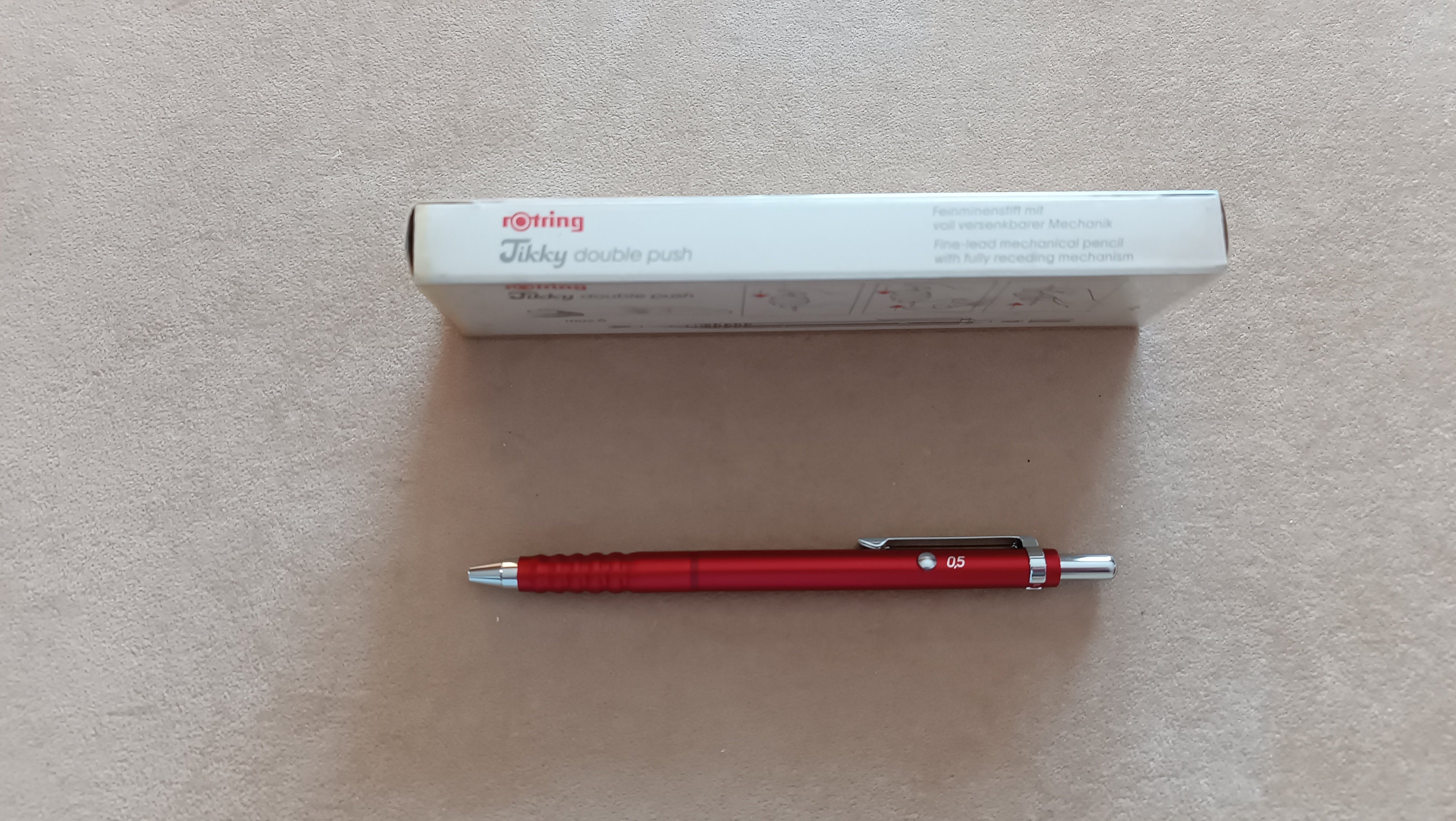 Rotring Tikky Full Metal Double Push mechanical Pencil 0.5mm Red With ...