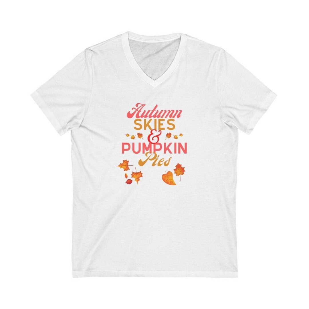 Cute Fall Leaves Season Autumn Vibes Graphic T-shirt Bella - Etsy