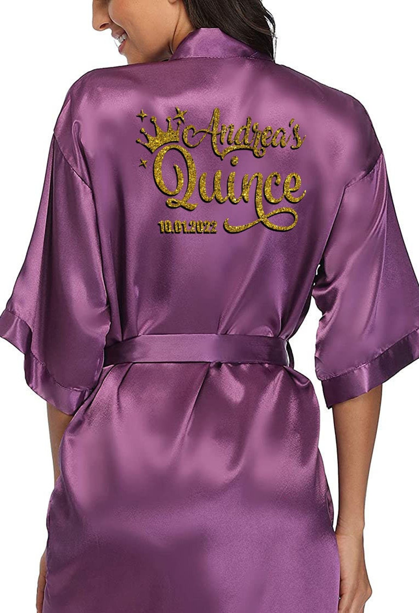 Robe Lilac, Quinceañera Robe, Quinceañera Gift, Free Personalization ...