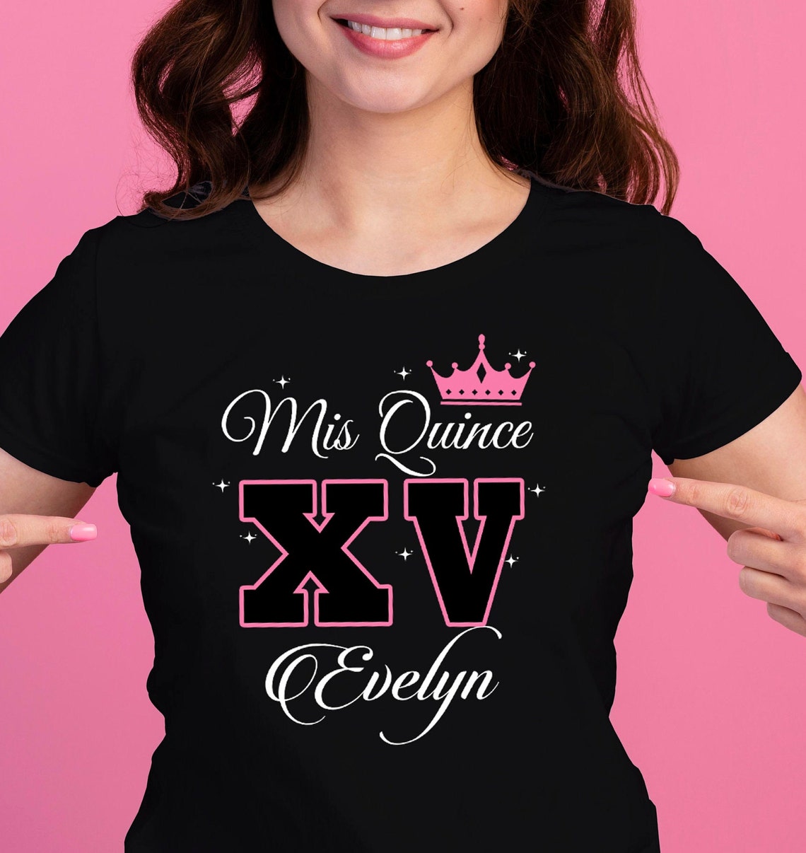 Mis 15 Shirt Quince T-shirt Silvergoldrosegoldpink - Etsy