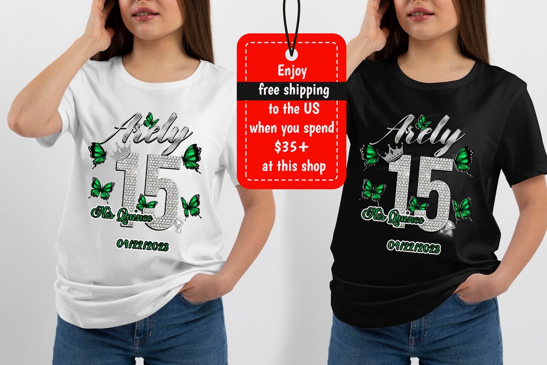 Mis Quince 15, Butterflies Emerald Green, Quinceañera Custom,custom ...