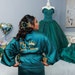 Robe Sweet Sixteen, Evergreen , Emerald, Green Robe, Satin,smooth ...